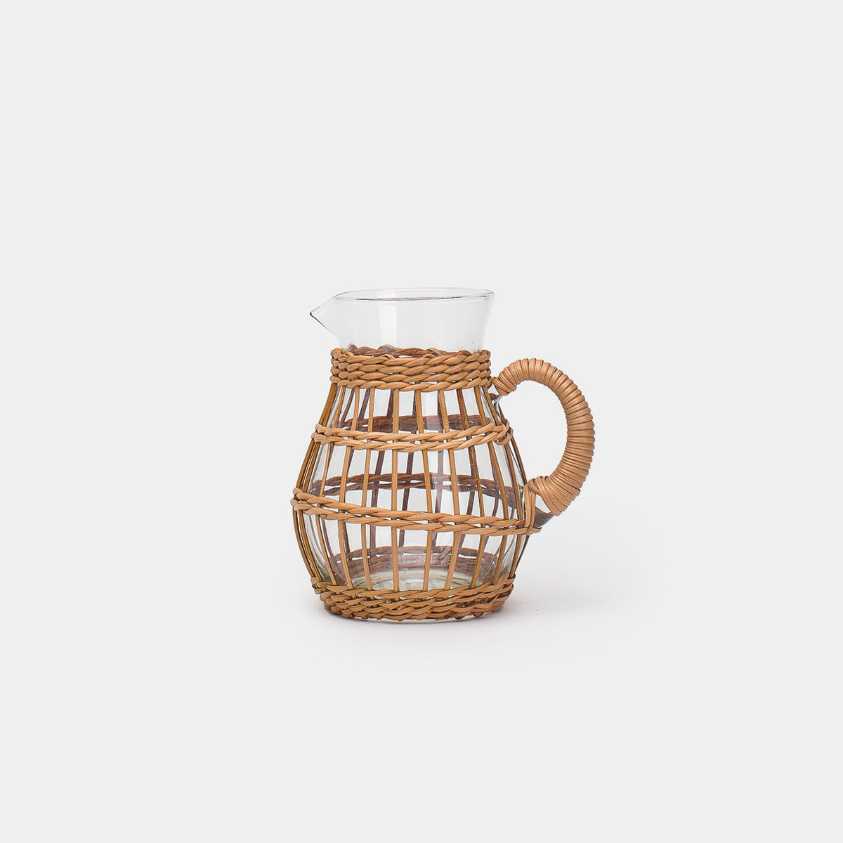 Rattan Cage Tall Pitcher – Label C
